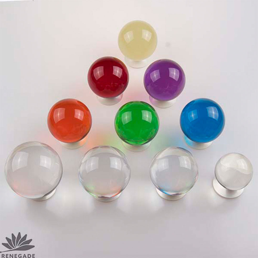 Clear & Colored Acrylic Contact Balls – Renegade Juggling